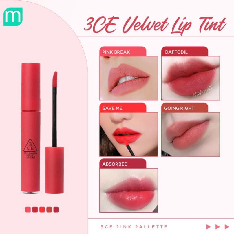 Son Kem 3CE Velvet Lip Tint | Shopee Việt Nam