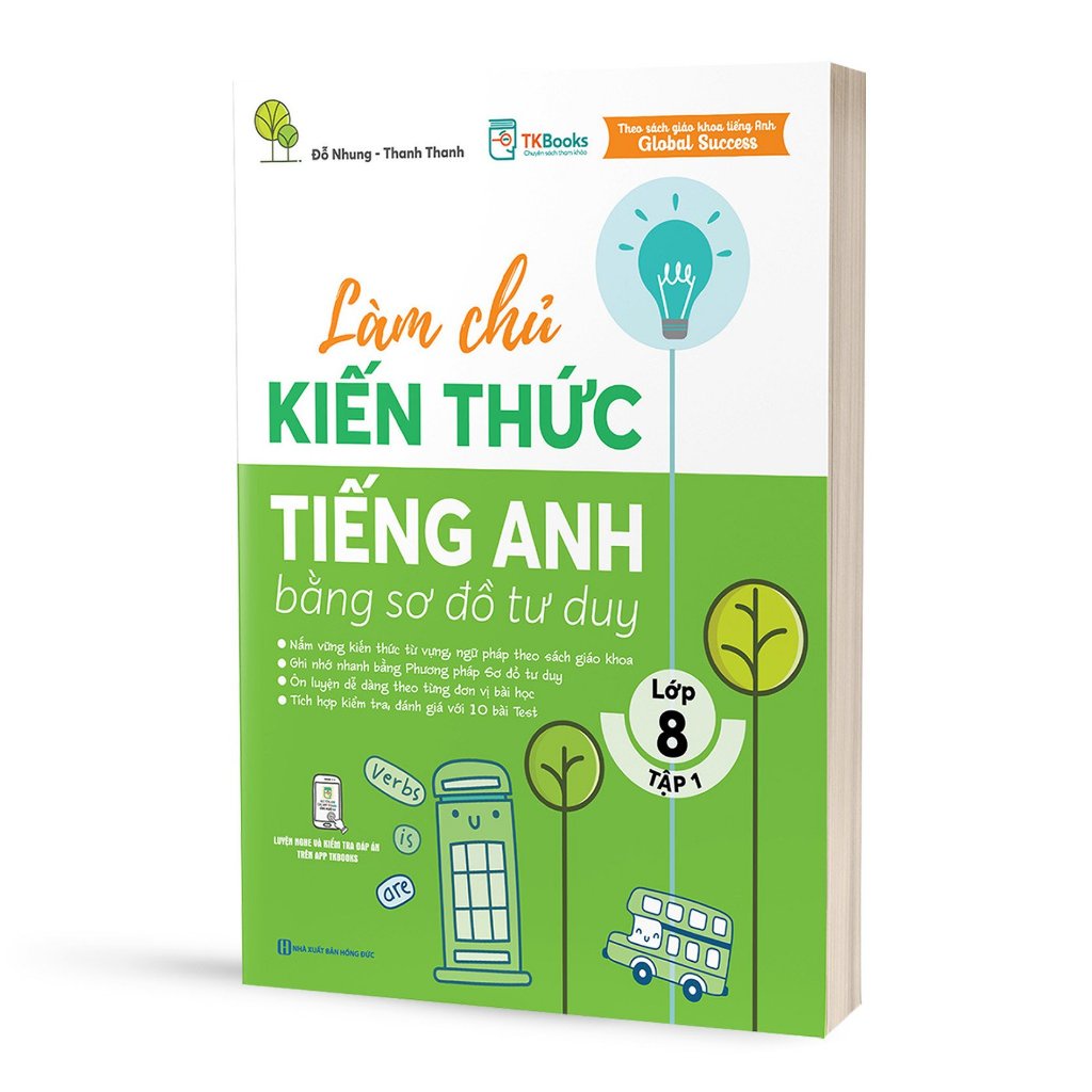 Sách - Làm chủ kiến thức tiếng Anh bằng sơ đồ tuy duy lớp 8 - Tập 1 - MCBooks | Shopee Việt Nam