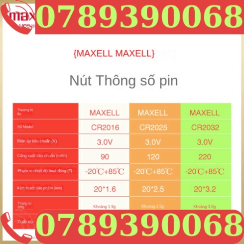 Wansheng CR2032 CR2025 CR2025 2016 Nút Pin Lithium 3V Cân Điện Tử Điều Khiển Từ Xa Ô Tô Bo Mạch ...