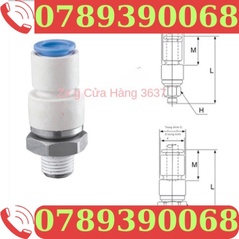 Khớp Quay Tốc Độ Cao Khí Nén Loại SMC KSH06-M5 KSH6-M6S KSH06-02S KSH06-01S | Shopee Việt Nam
