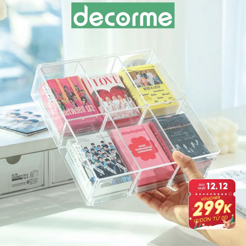Khay đựng card, đồ dùng bằng nhựa nhiều ngăn đa năng, phụ kiện thời ...