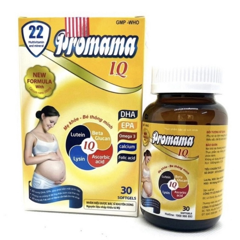 PROMAMA IQ VÀNG Hộp 30 viên | Shopee Việt Nam