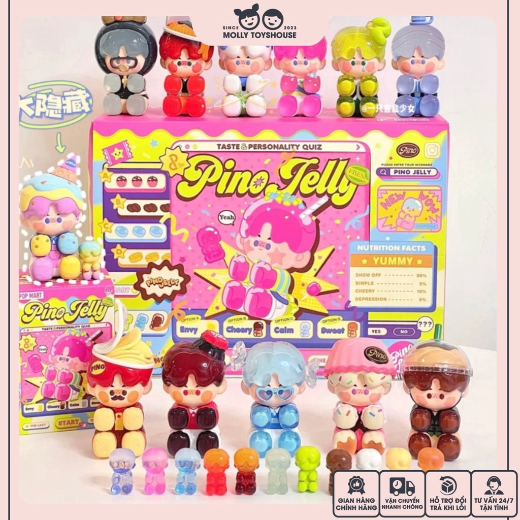 [Blindbox chính hãng có sẵn] Blindbox PINO JELLY Taste ＆ Personality Quiz Series Figures ...