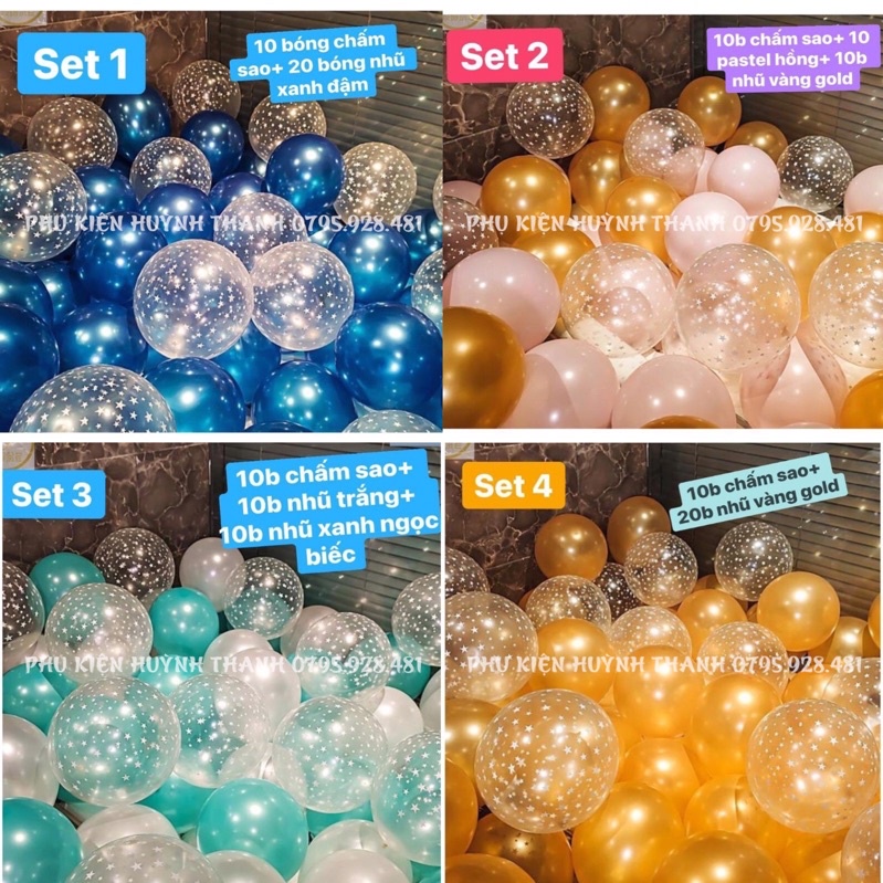 SET 30 BONG BÓNG MIX MÀU NHŨ | Shopee Việt Nam