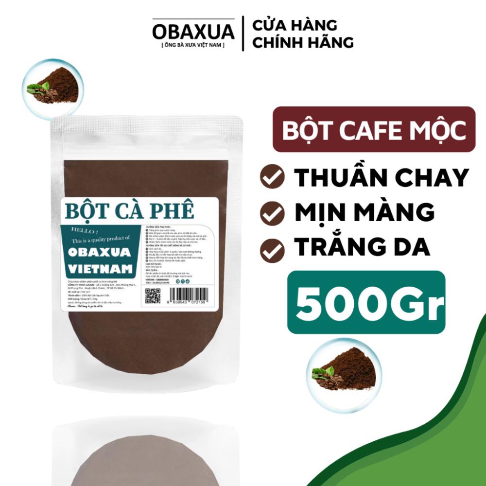 500Gr Bột cà phê nguyên chất Obaxua - Bột cafe Đắp mặt và body - Giúp ...