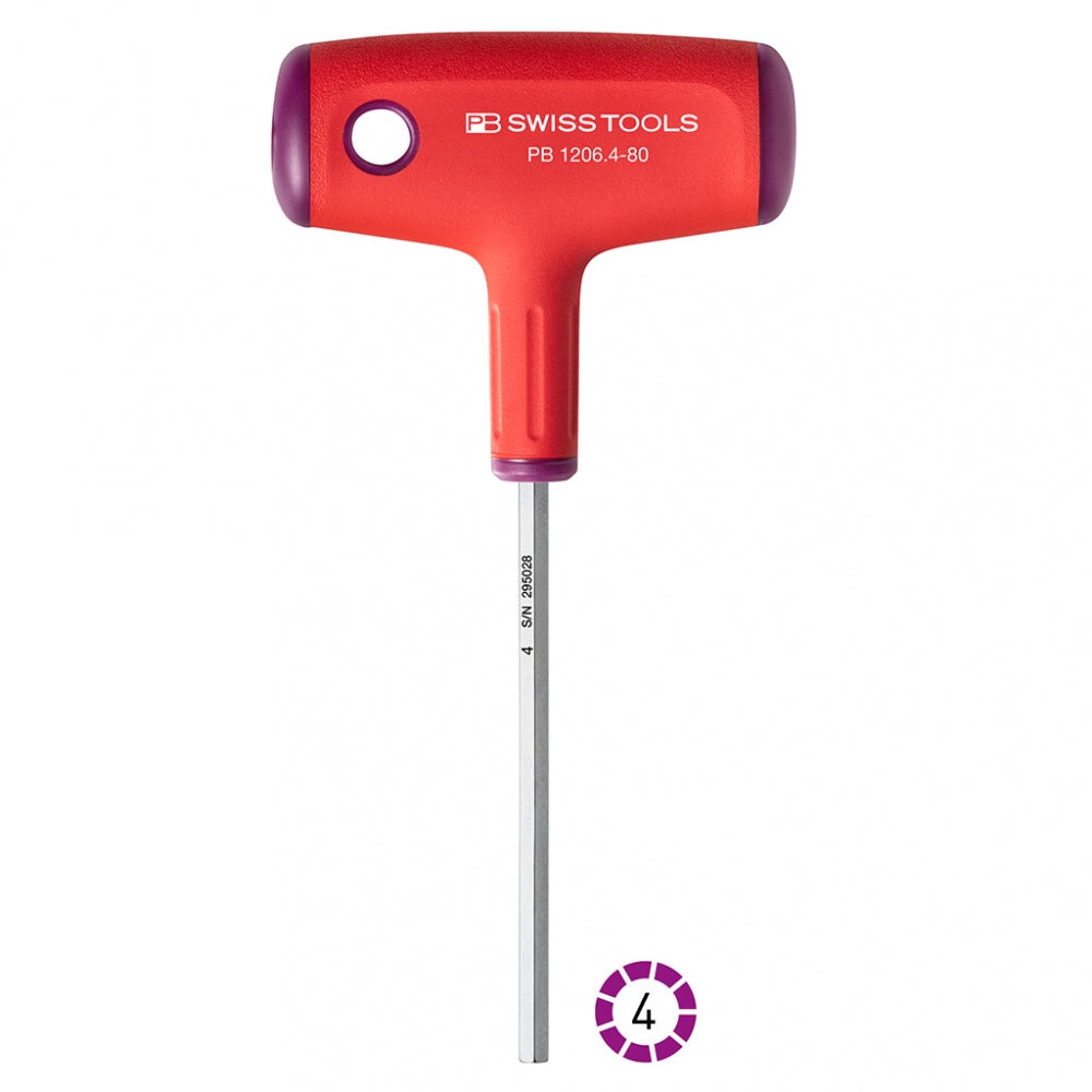 TAY VẶN CHỮ T 6 MM PB SWISS TOOLS PB 1206.6-80 L60060 3112 | Shopee ...