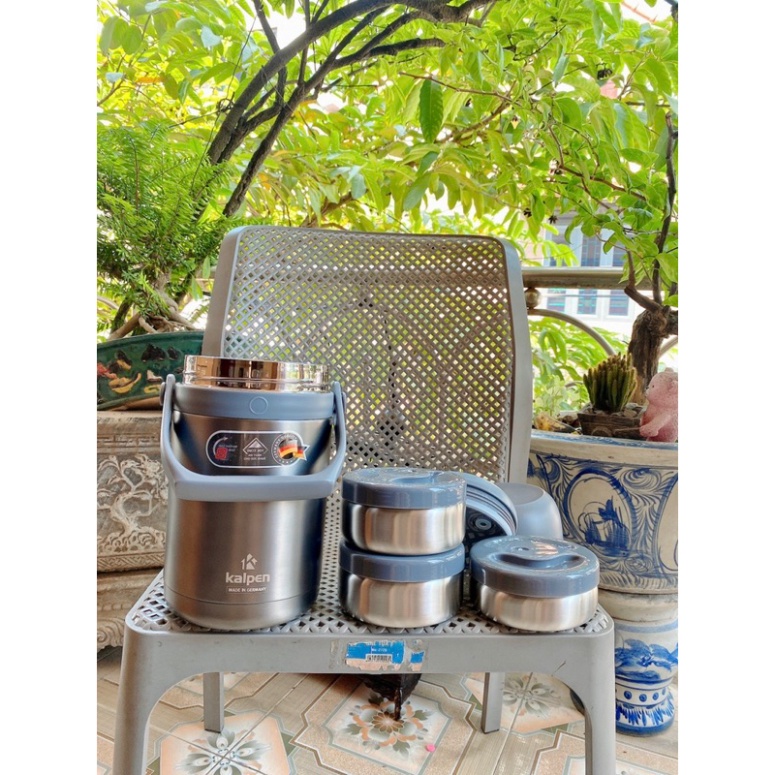 Hộp cơm giữ nhiệt 3 ngăn Inox hiệu Kalpen made in germany | Shopee Việt Nam