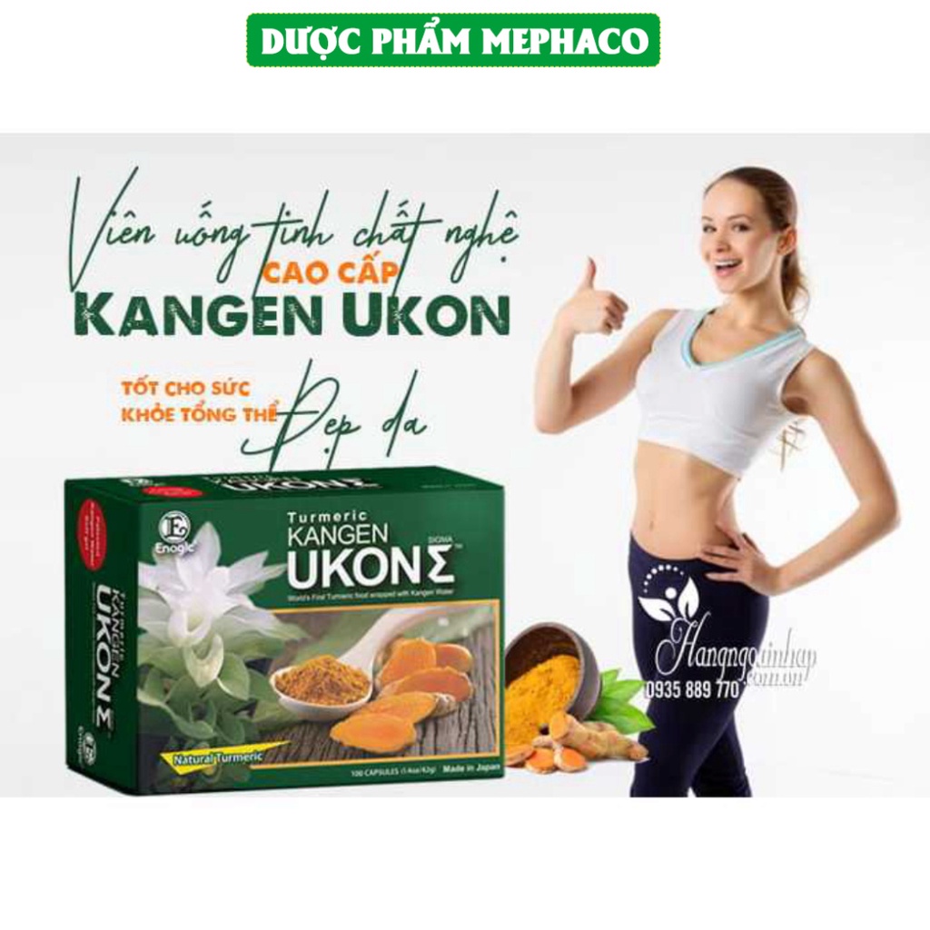 Viên tinh chất dầu Nghệ Kangen Ukon Japan - Hộp 100 Viên Chính Hãng ...