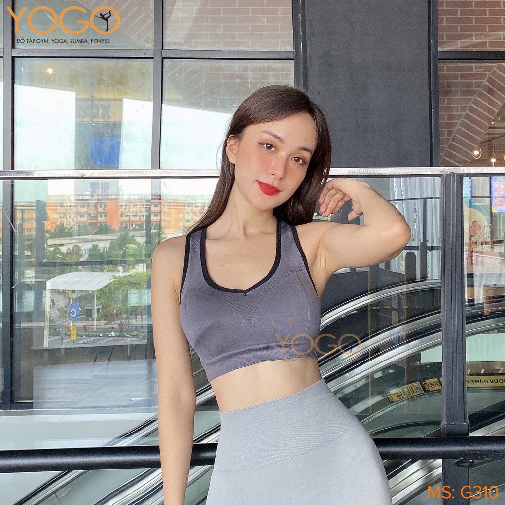 Áo bra thể thao tập gym yoga nữ kèm mút ngực tháo rời G305 YOGO ...