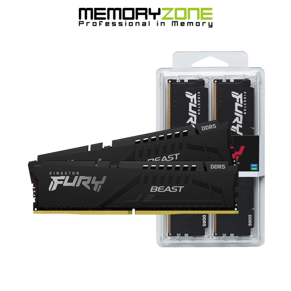 Ram PC Kingston Fury Beast Black 32GB 5600MHz DDR5 (2x16GB) KF556C40BBK2-32 | Shopee Việt Nam