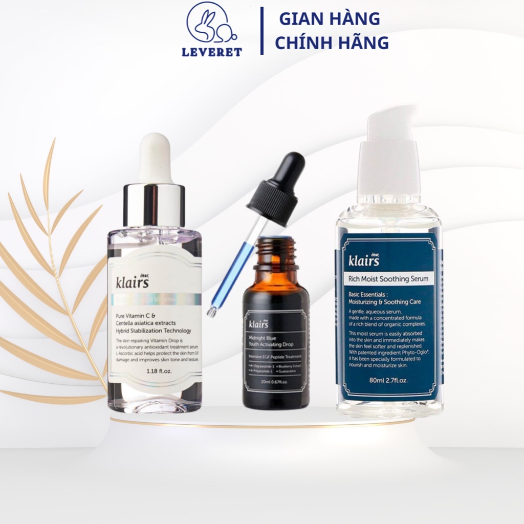 Tinh chất Serum Klairs các dòng, Vitamin C Cho Da Nhạy Cảm 35ml Freshly Juiced Vitamin Drop ...