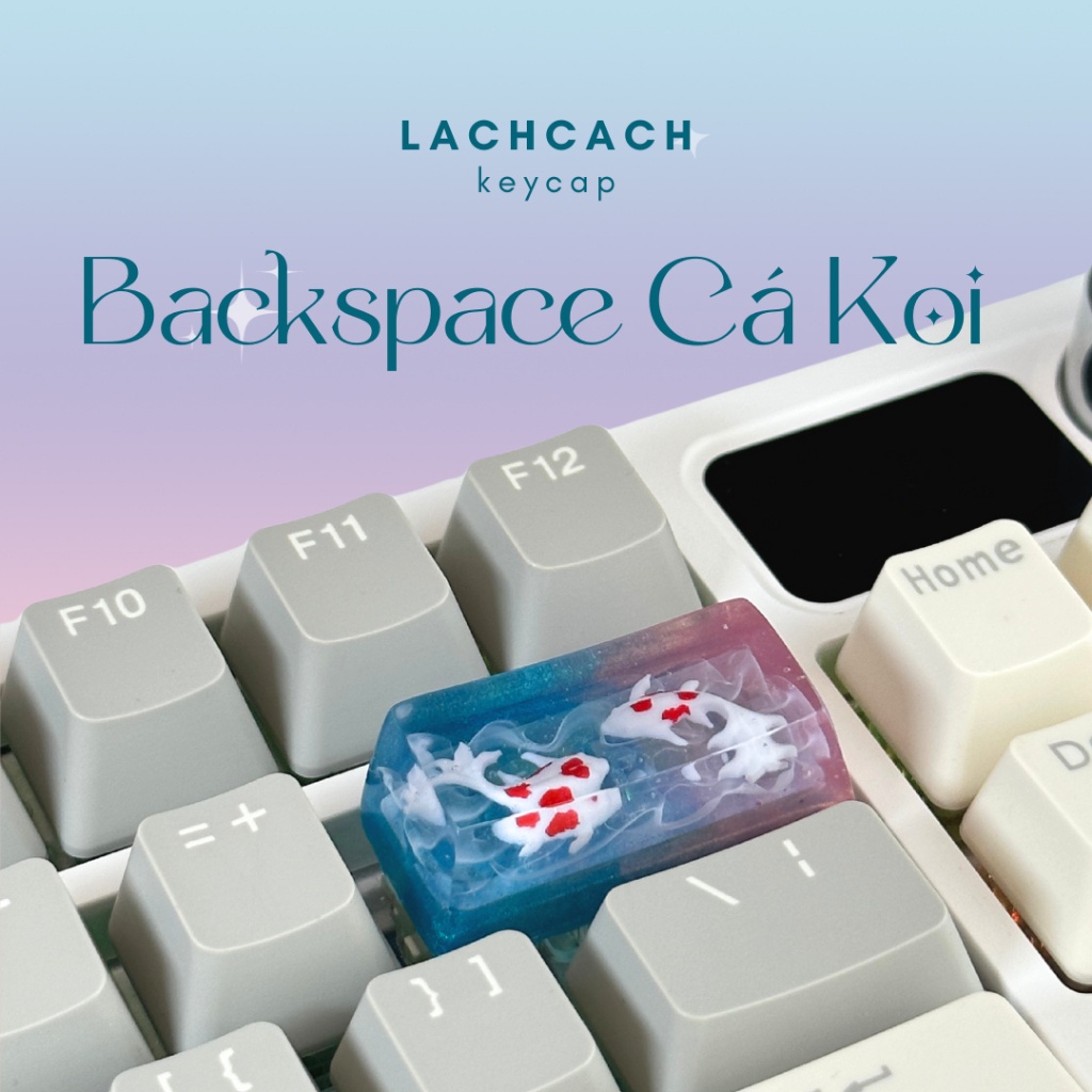 Keycap BackSpace Cá Koi | Keycap Bàn Phím Cơ | Trang Trí Bàn Phím Cơ ...