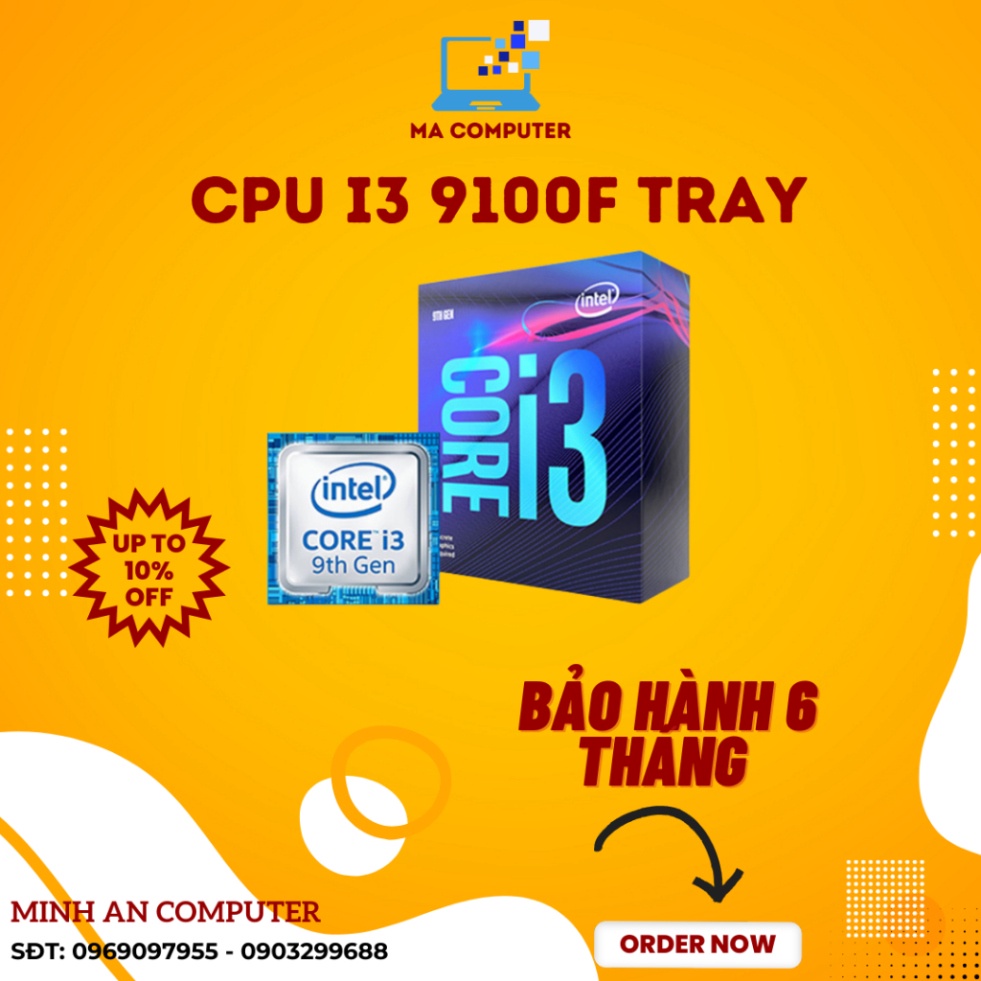 CPU Intel Core I3 9100F TRAY | Shopee Việt Nam
