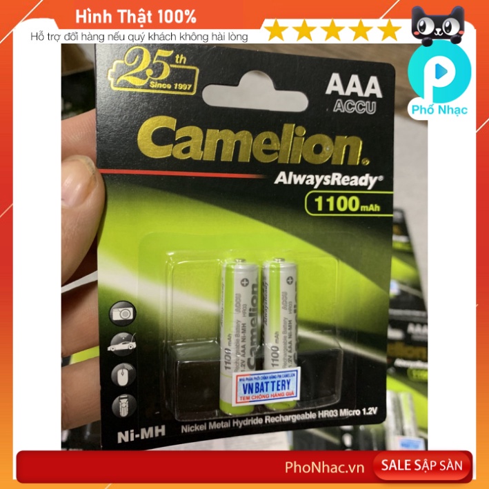 PIN SẠC CAMELION AAA 1100 Chính Hãng- Pin Thông Minh Alway Ready | Phố ...