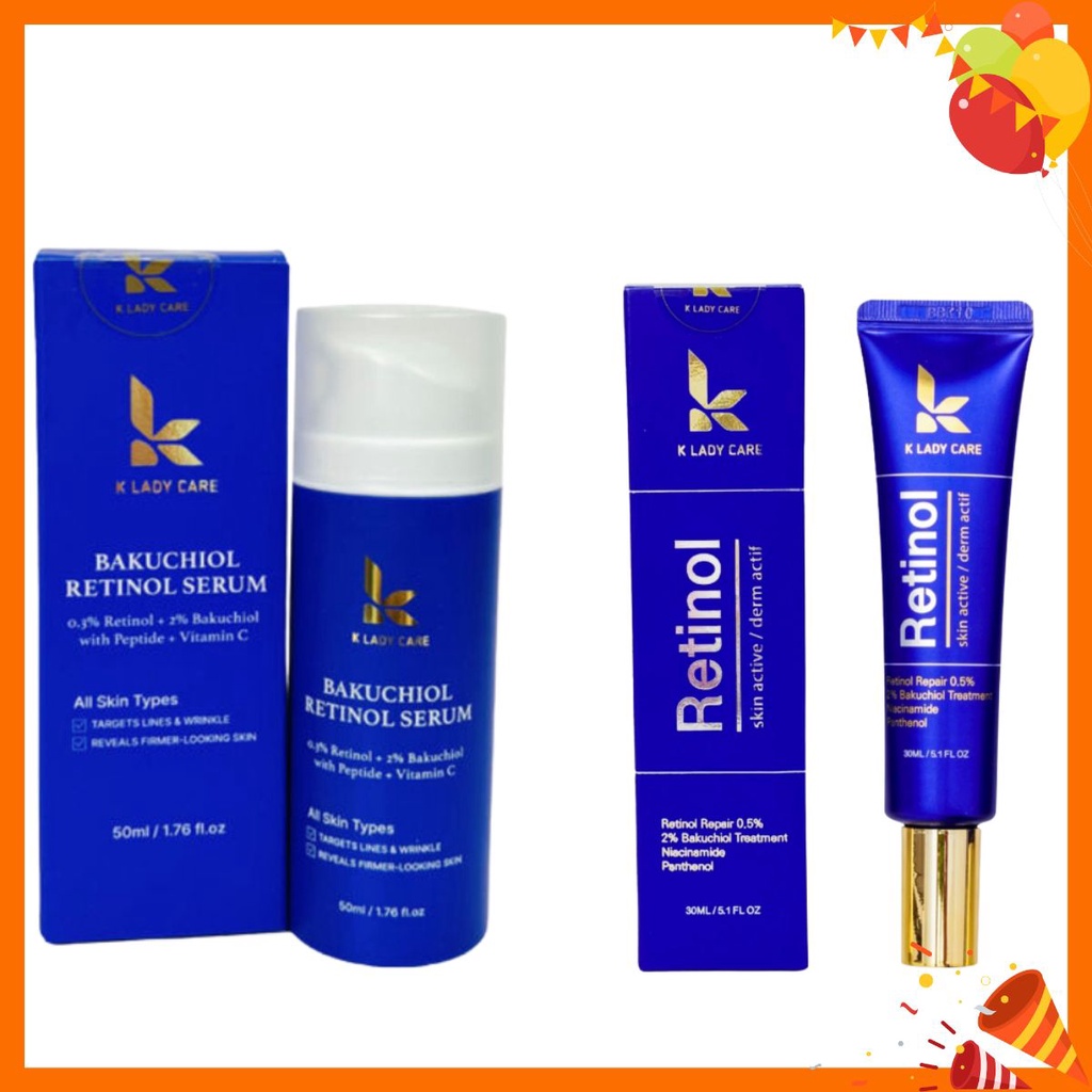 Combo Retinol Bakuchiol 2% + Serum Retinol Bakuchiol 2% K Lady Care | Shopee Việt Nam