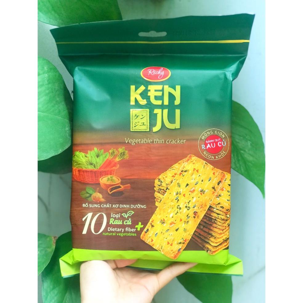 [QUẬN 3] Bánh quy Kenju Richy vị rau củ túi 192g Bánh kenju | Shopee ...