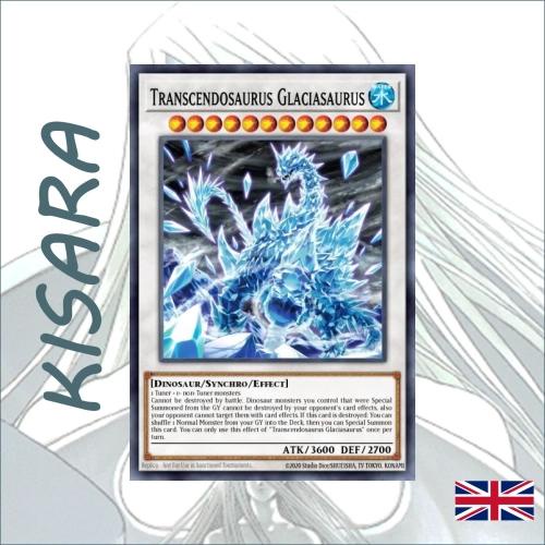 Bài lẻ Yugioh Transcendosaurus Glaciasaurus - WISU-EN004 - Rare 1st Edition | Shopee Việt Nam