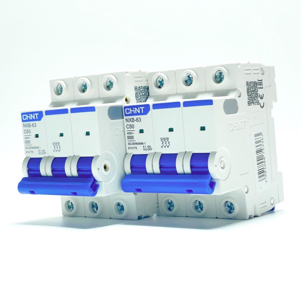 Aptomat CHINT 3Pha NXB-63 6A,10A,16A,20A,25A,32A,40A,50A,63A dòng cắt 6kA hàng xuất khẩu ...