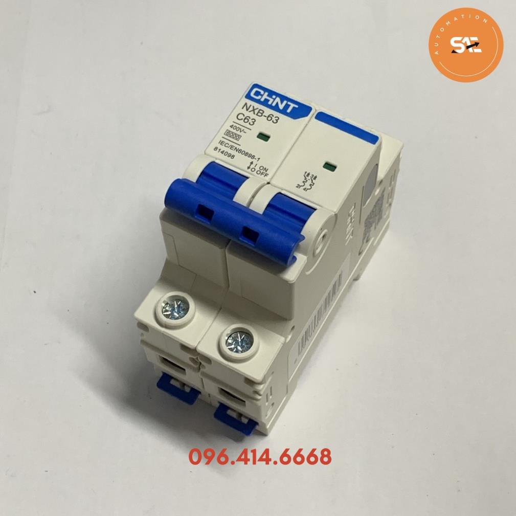 Aptomat MCB NXB-63 2 Pha 6A - 63A dòng cắt 6kA, Hãng CHINT (Hàng chính hãng xuất khẩu) | Shopee ...