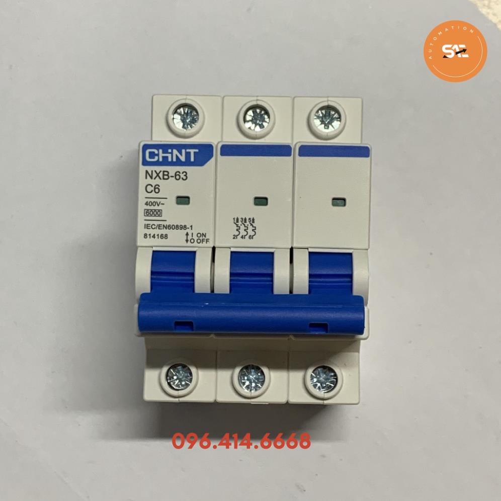 Aptomat CHINT 3 pha 6A NXB 3P C6 hãng CHINT ELECTRIC hàng chính hãng | Shopee Việt Nam