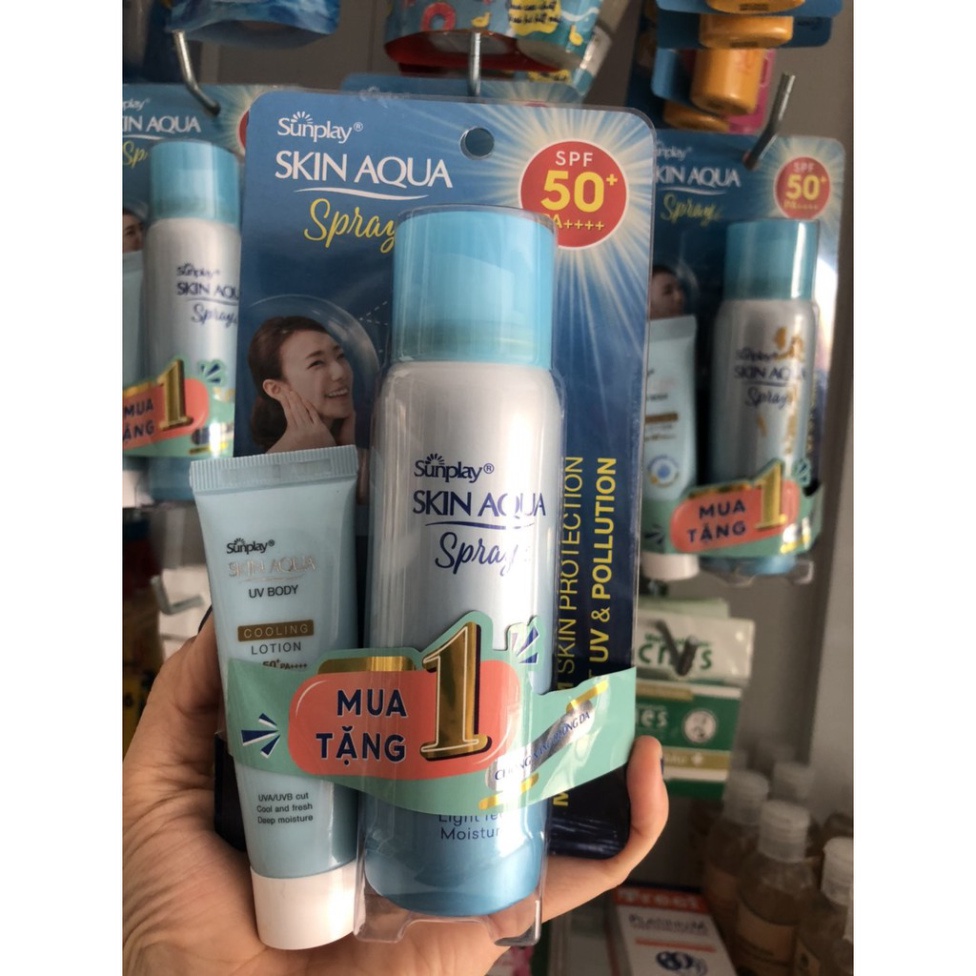 Chính hãng XỊT CHỐNG NẮNG KHÁNG BỤI SUNPLAY SKIN AQUA ANTI POLLUTION ...