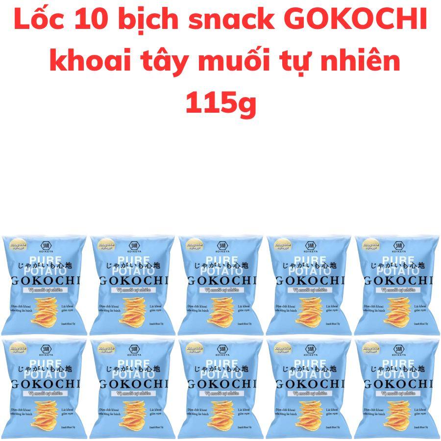 Bánh snack khoai tây GOKOCHI vị muối tự nhiên 115g | Shopee Việt Nam