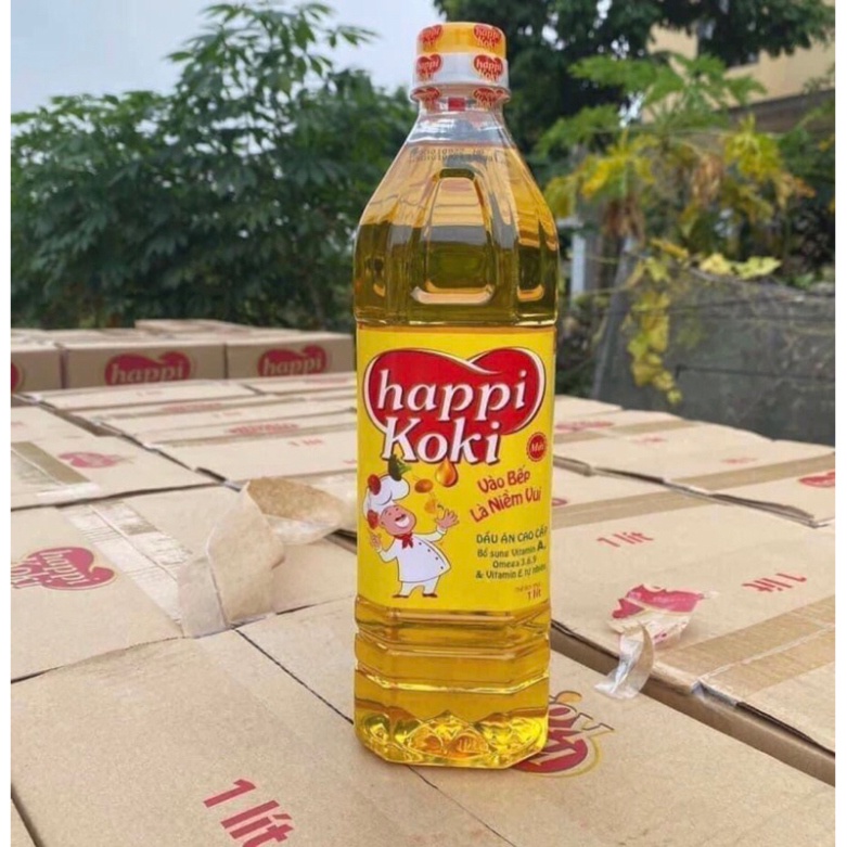 Dầu Happy Koki chai 1l | Shopee Việt Nam