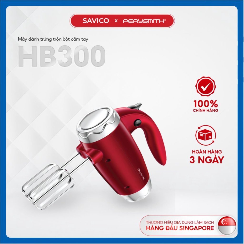 Máy đánh trứng trộn bột cầm tay PerySmith HB300 công suất lớn 300W | Shopee Việt Nam