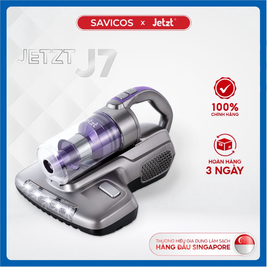 Máy Hút Bụi Giường Nệm Có Dây Jetzt J7 Đập Rung 12000BPM, Đèn UV, Sấy Nhiệt, 6 Tầng Lọc - SAVICO ...