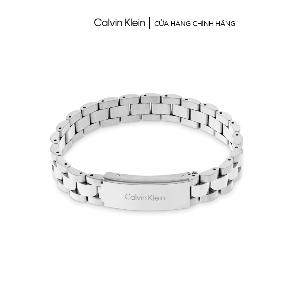 Vòng tay Calvin Klein Nam màu Bạc SS22 - CK LINK 35000090 | Shopee Việt Nam