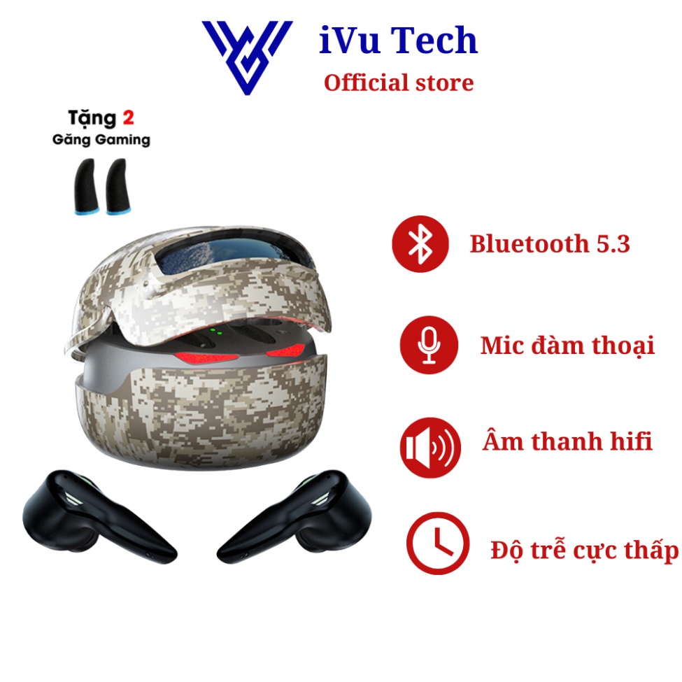 Tai Nghe Gaming H03 Bluetooth 5.3 TWS Tai Nghe Chơi Game Không Dây Có ...