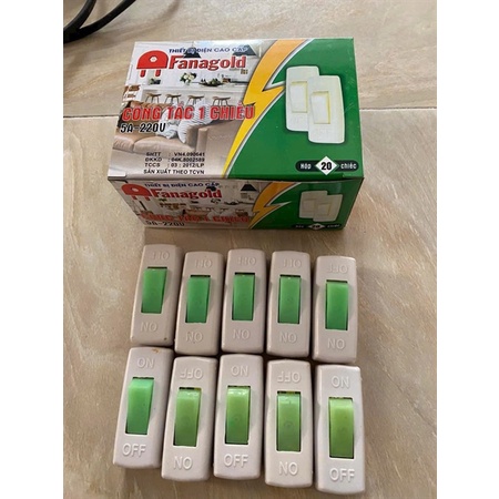 Công tắc 1 chiều 5A-220V Fanagold | Shopee Việt Nam