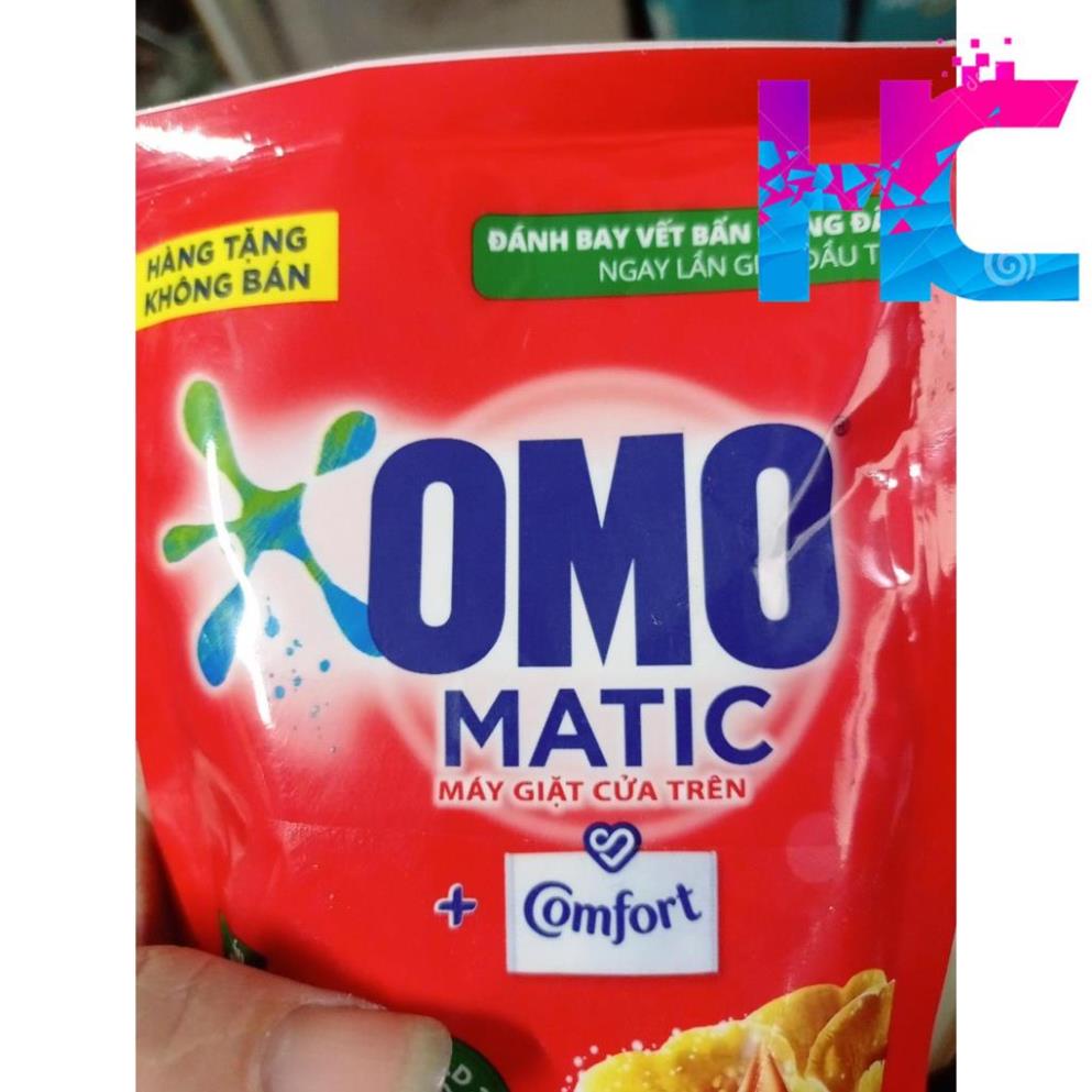 Nước giặt OMO Matic Comfort tinh dầu thơm cho máy giặt cửa trên gói ...