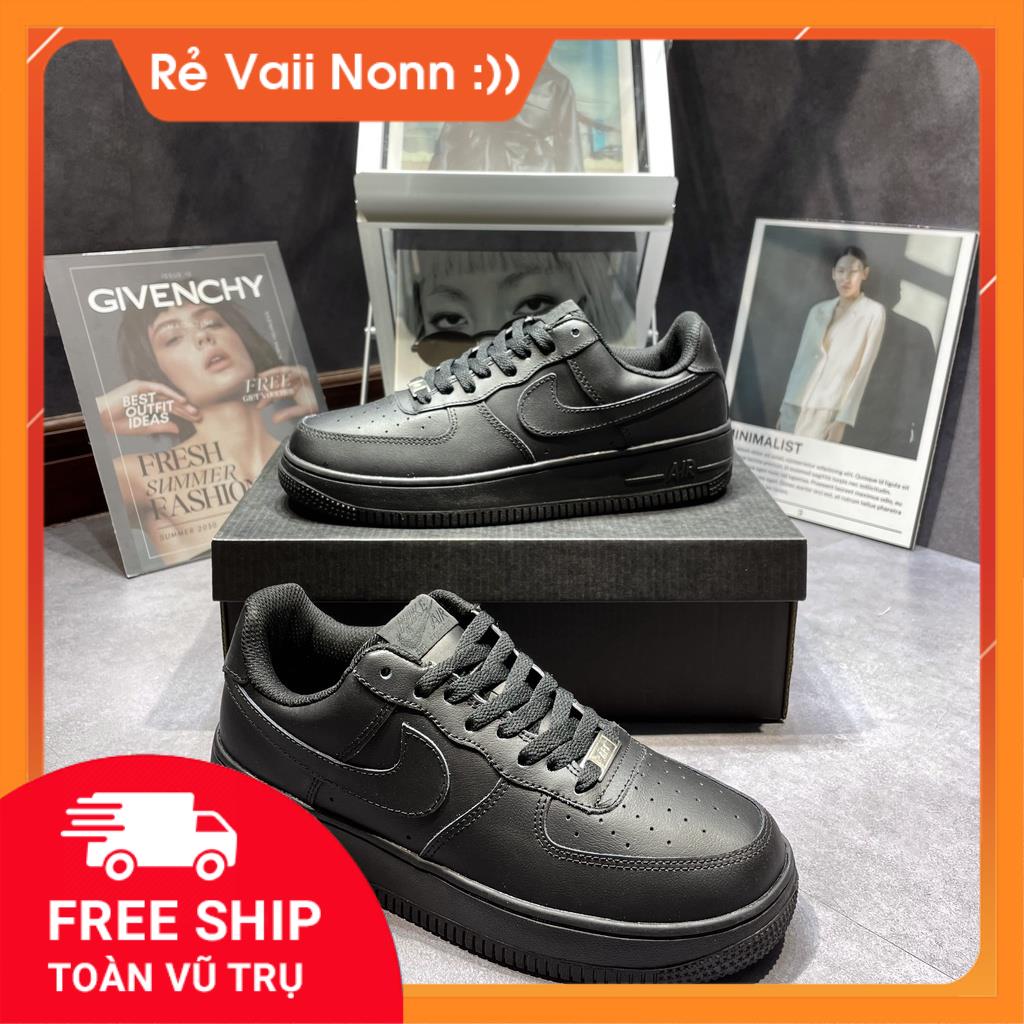 Giày Thể Thao Sneaker Af1 Black Cao Cấp Af1 Full Đen Af1 TripBlack ...