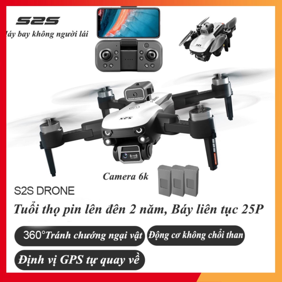 Máy Bay Điều Khiển Từ Xa, Flycam S2S PRO MAX, Fly cam động cơ không ...