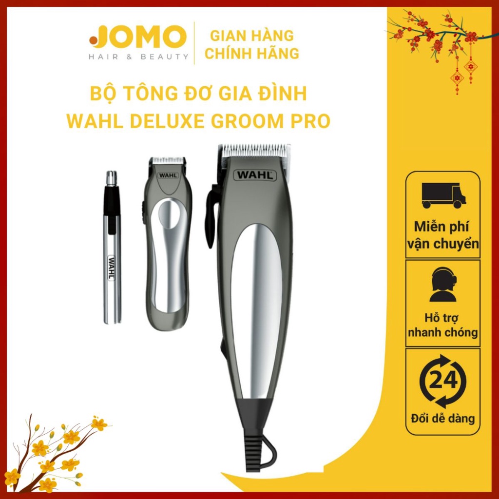 Bộ tông đơ cắt tóc gia đình WAHL DELUXE GROOM PRO nhập khẩu chính hãng ...