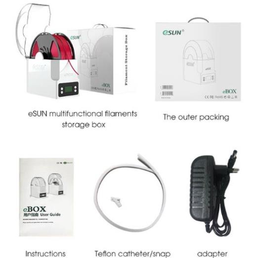 Hộp chống ẩm nhựa in 3D - ESUN eBOX Lite EU Plug | Shopee Việt Nam