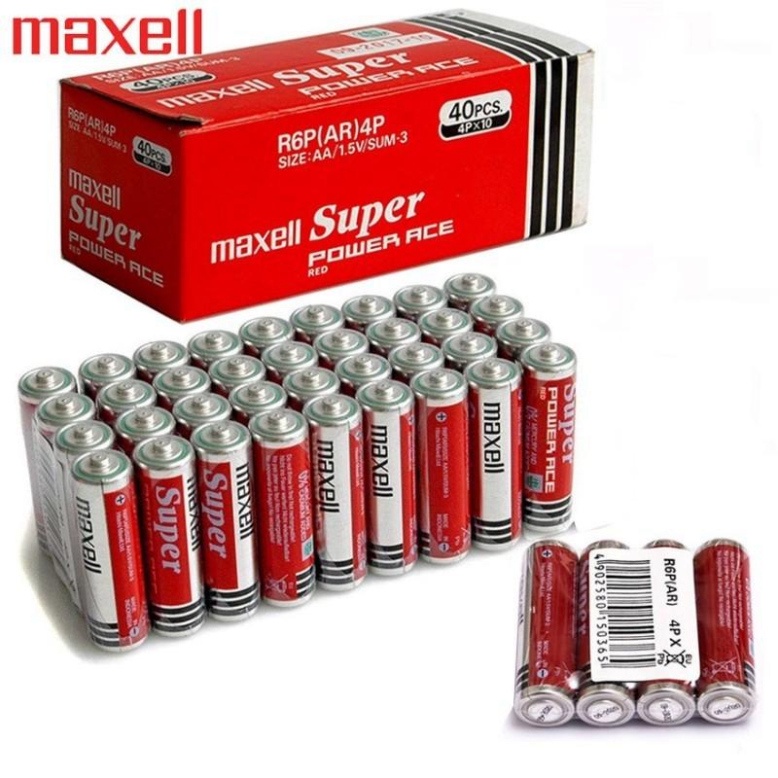 Pin AA Maxell Super Power 1,5V, pin tiểu chính hãng siêu bền | Shopee ...