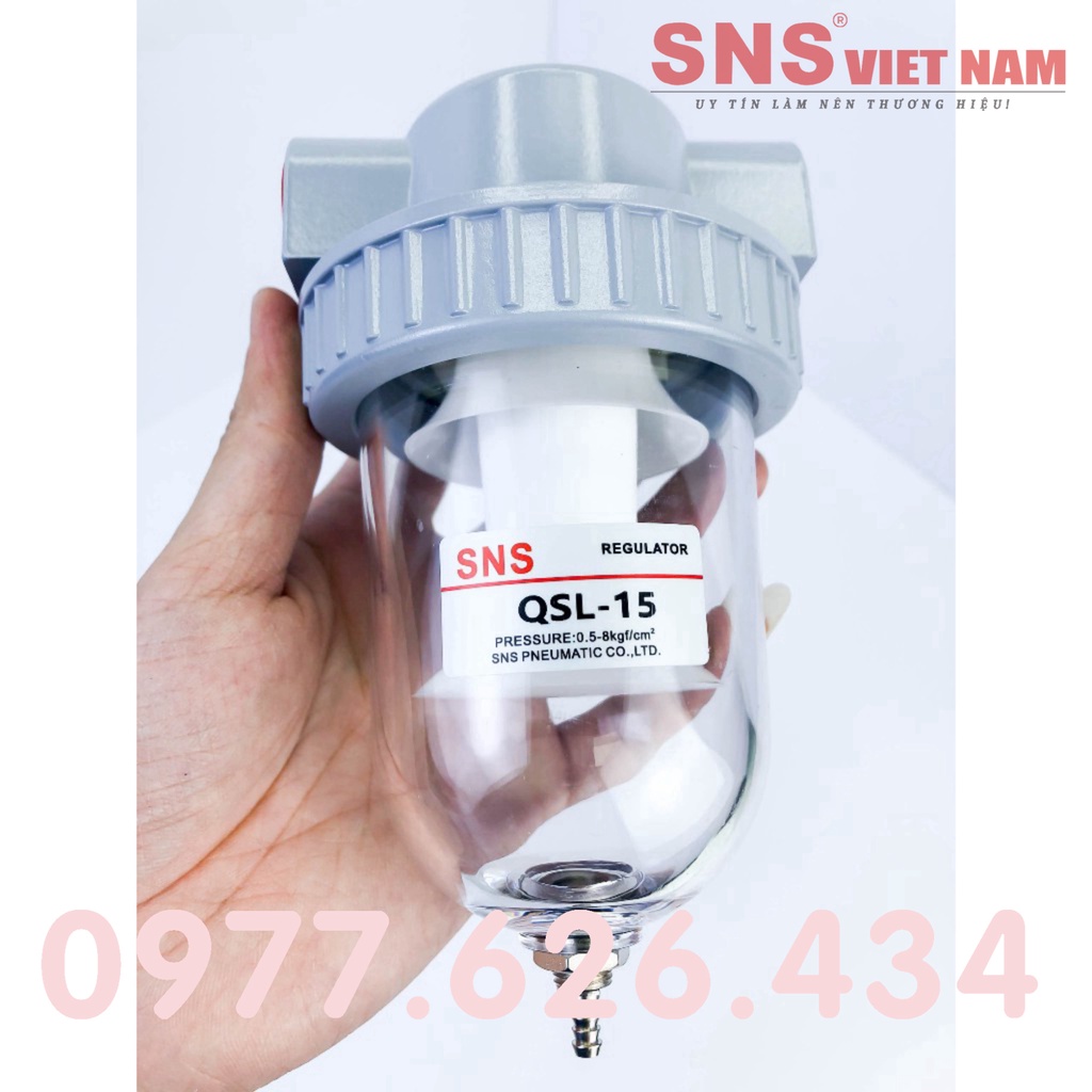 Cốc lọc xả đáy QSL-15 - Bộ lọc khí nén - Bộ xả nước bình ngưng ( chính ...