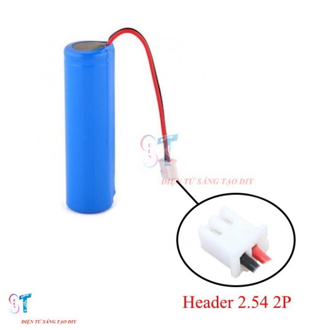 Pin Sạc Lithium 1S 3.7V 4.2V 2000mah NTCAO Chuẩn Header 2.54 18650 hung ...