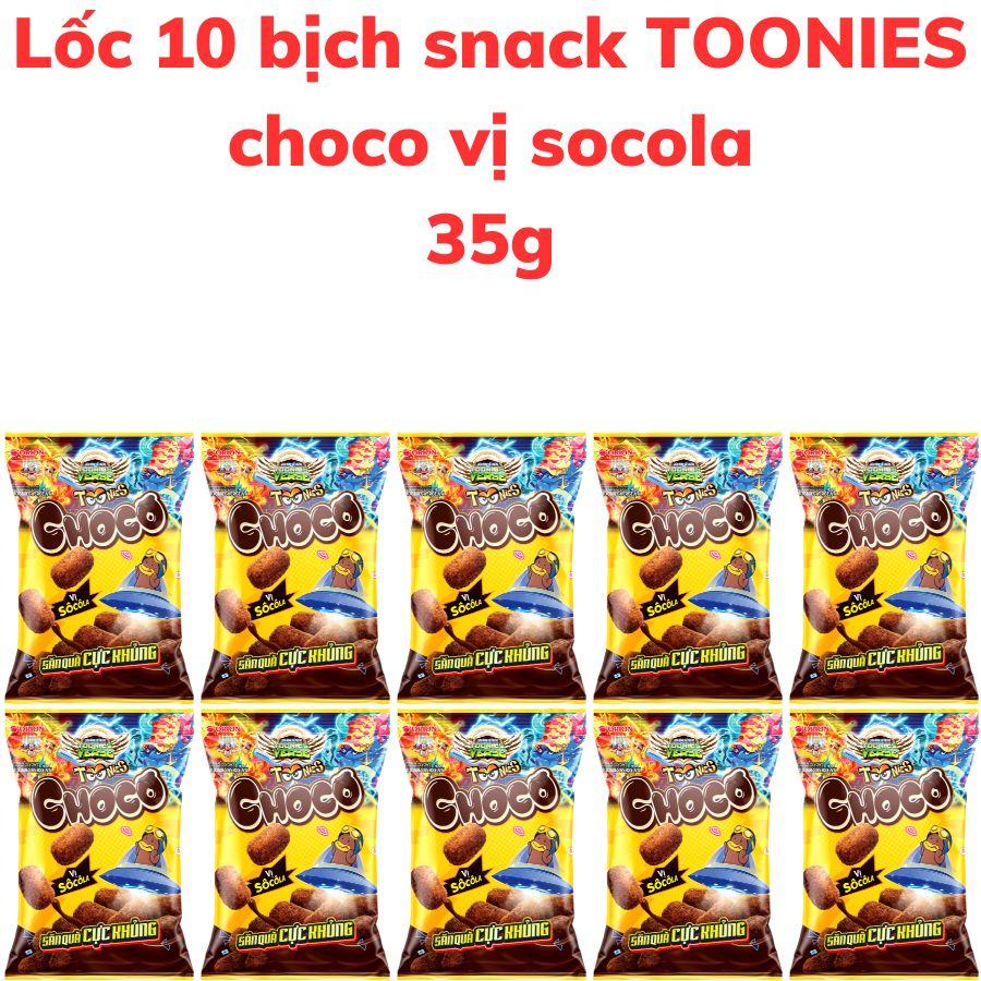 Bánh snack TOONIES choco vị socola bịch 35g | Shopee Việt Nam