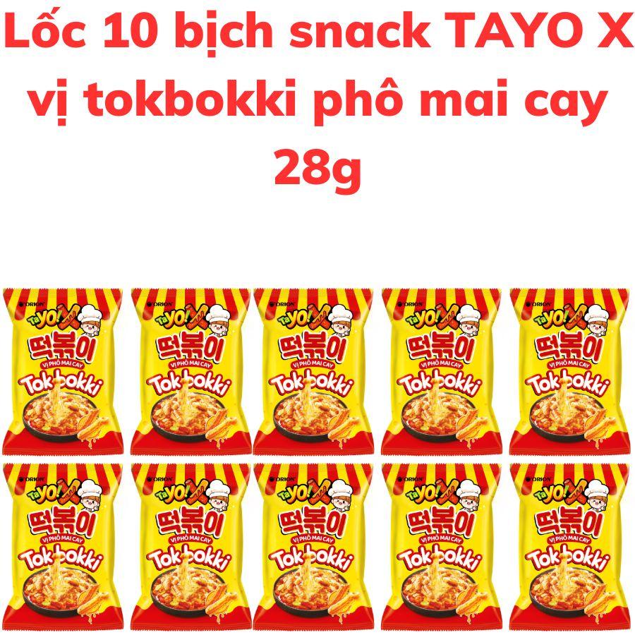 Bánh snack khoai tây TAYO X vị Tokbokki phô mai cay bịch 28g | Shopee ...