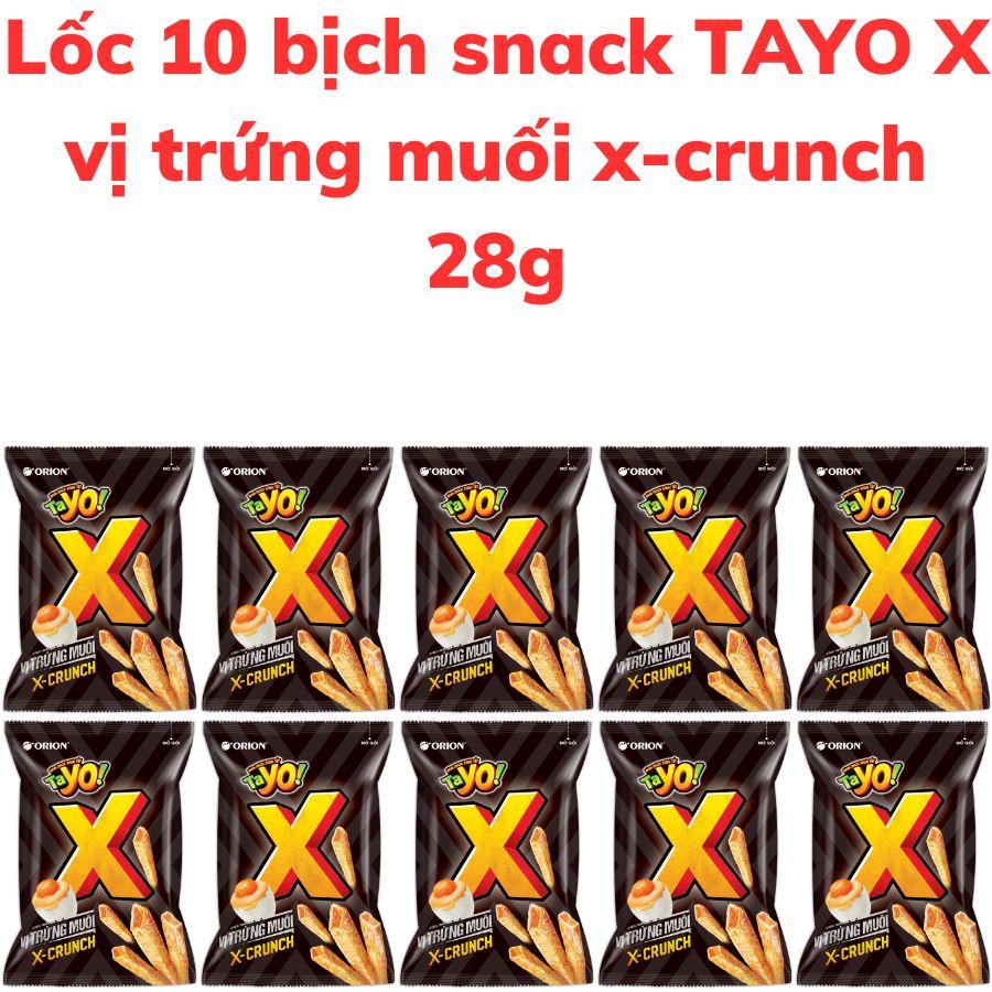 Bánh snack khoai tây TAYO X vị trứng muối bịch 28g | Shopee Việt Nam