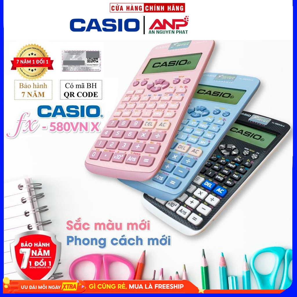 Máy Tính Casio FX 580VNX, Máy Tính Chính Hãng Bitex Bảo Hành 7 Năm Trọn ...