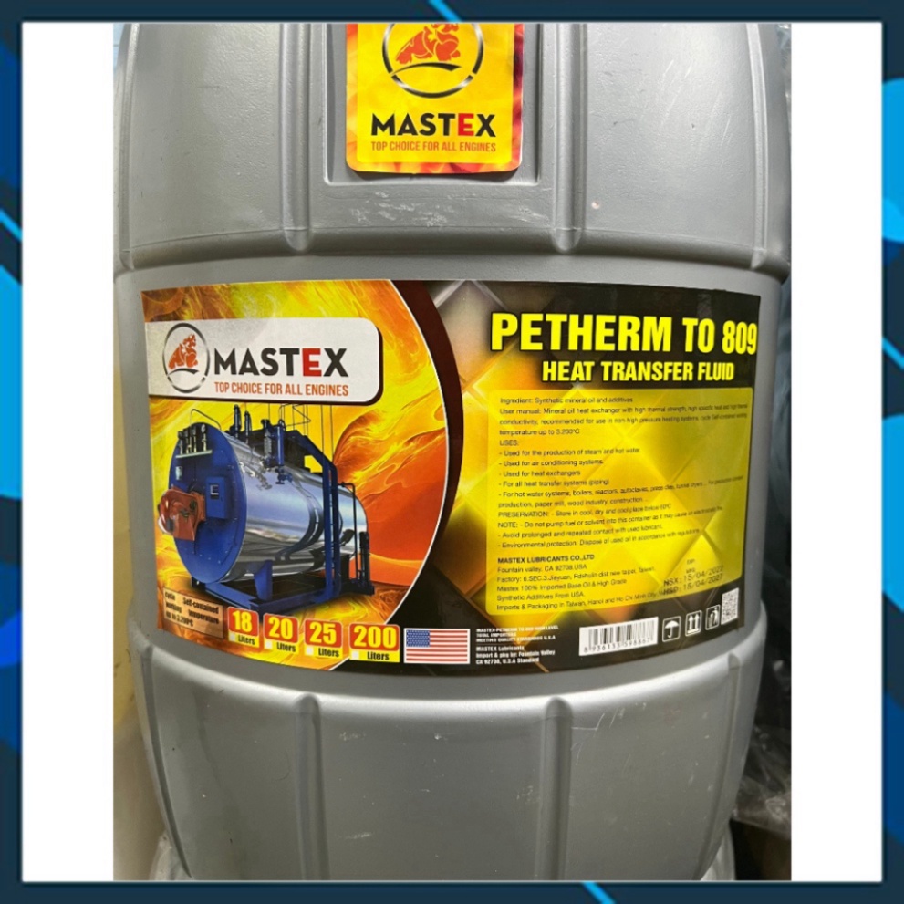 Dầu Truyền Nhiệt Heat Transfer Fluid Mastex 809- Duy Trì Độ Bền Và Ổn ...