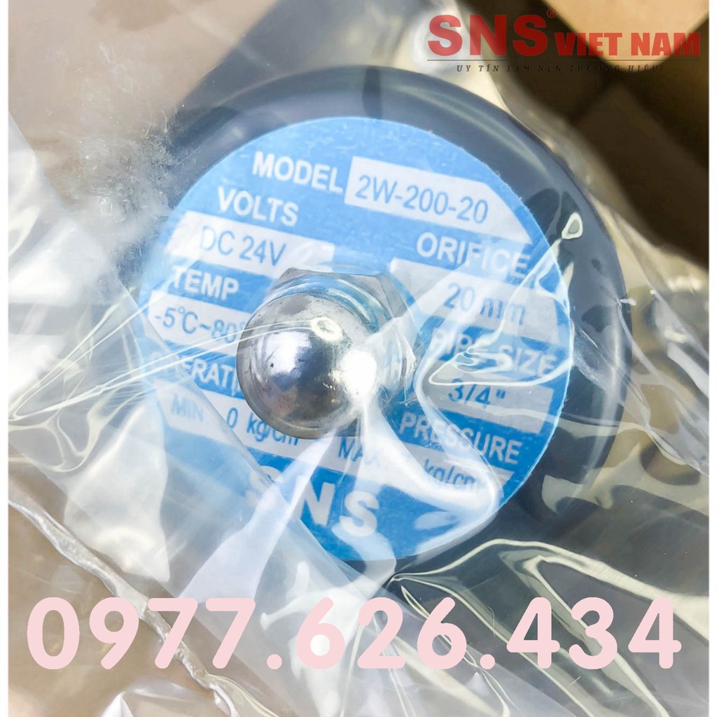 Van điện từ 2W200-20 nguồn DC24V/ AC220V ( chính hãng SNS ) | Shopee ...