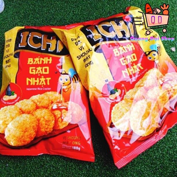Bánh gạo ichi mật ong nhật bản 180g - QĐ shop | Shopee Việt Nam