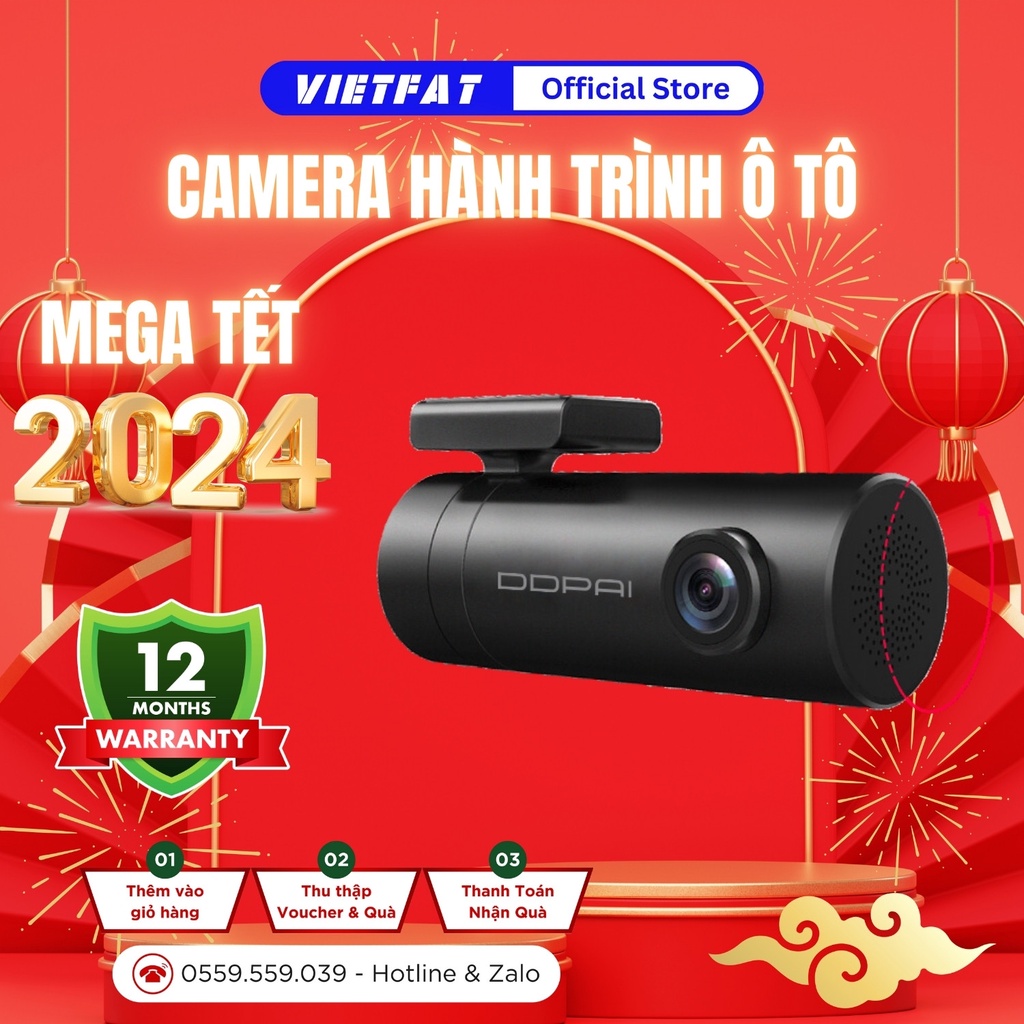 Camera hành trình ô tô DDPAI Mini PRO Độ Phân Giải 2K - VIETFAT CHÍNH ...