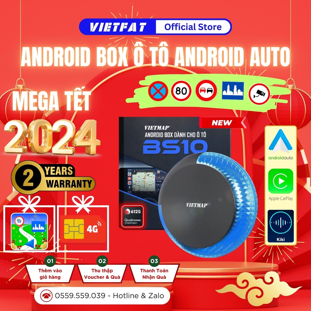 VietMap BS10 - Android Box Qualcomm 6125 dành cho ô tô thế hệ mới ...