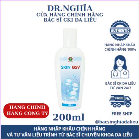 [CHÍNH HÃNG] SỮA RỬA MẶT TẮM GỘI SKIN GSV DỊU DA 200ML BS NGHĨA ...